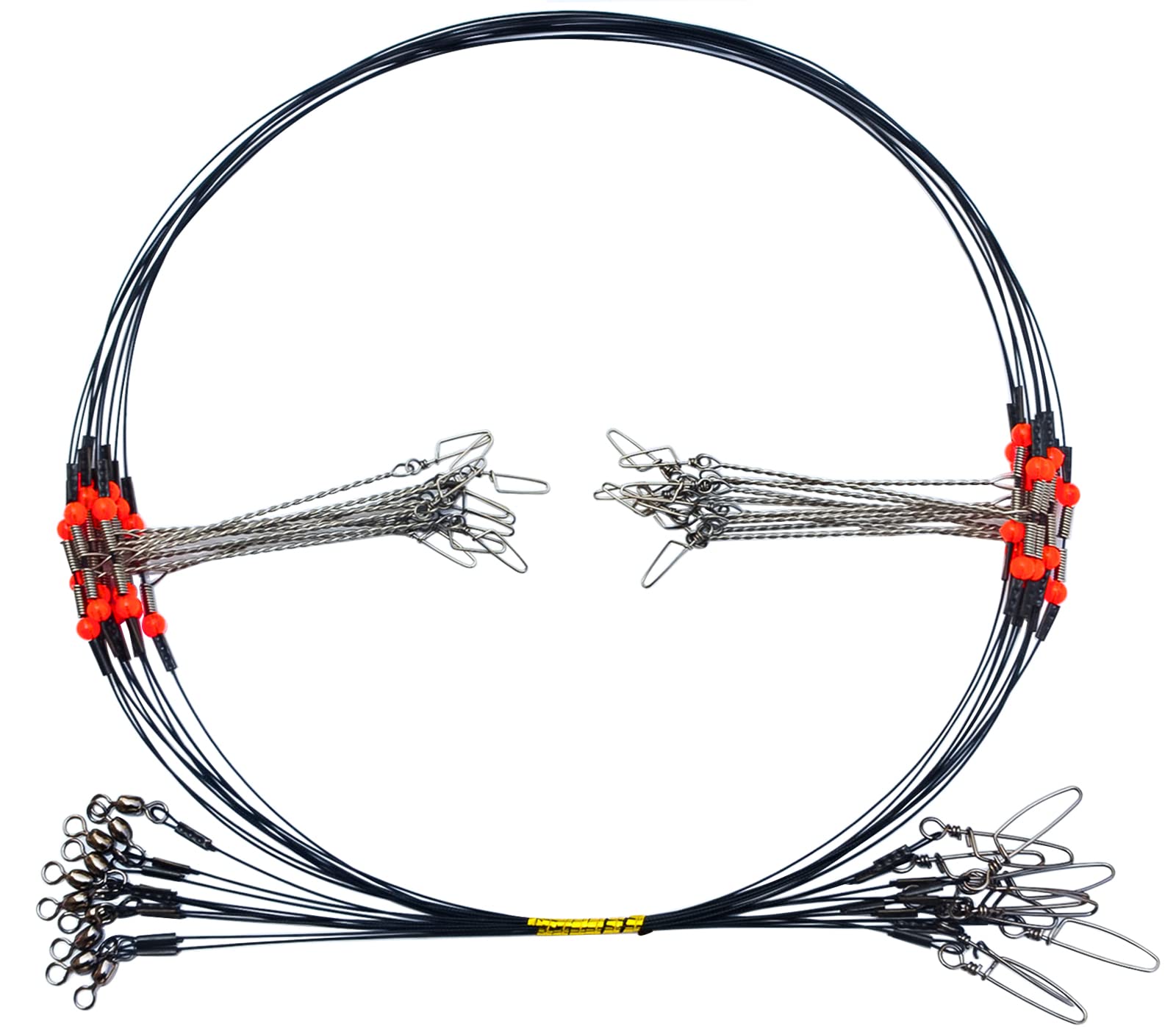 YOTO Fishing Tackle Leaders,Hi-Low Rig,Double Arms Saltwater Stainless ...