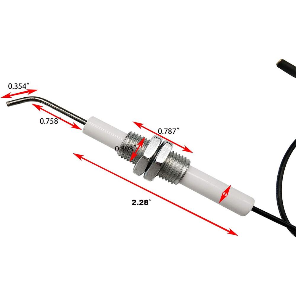 MNS MENSI Gas Grill Stove Ignition Electrode Spark Plug 36 MNS MENSI Gas Grill Stove Ignition Electrode Spark Plug 36