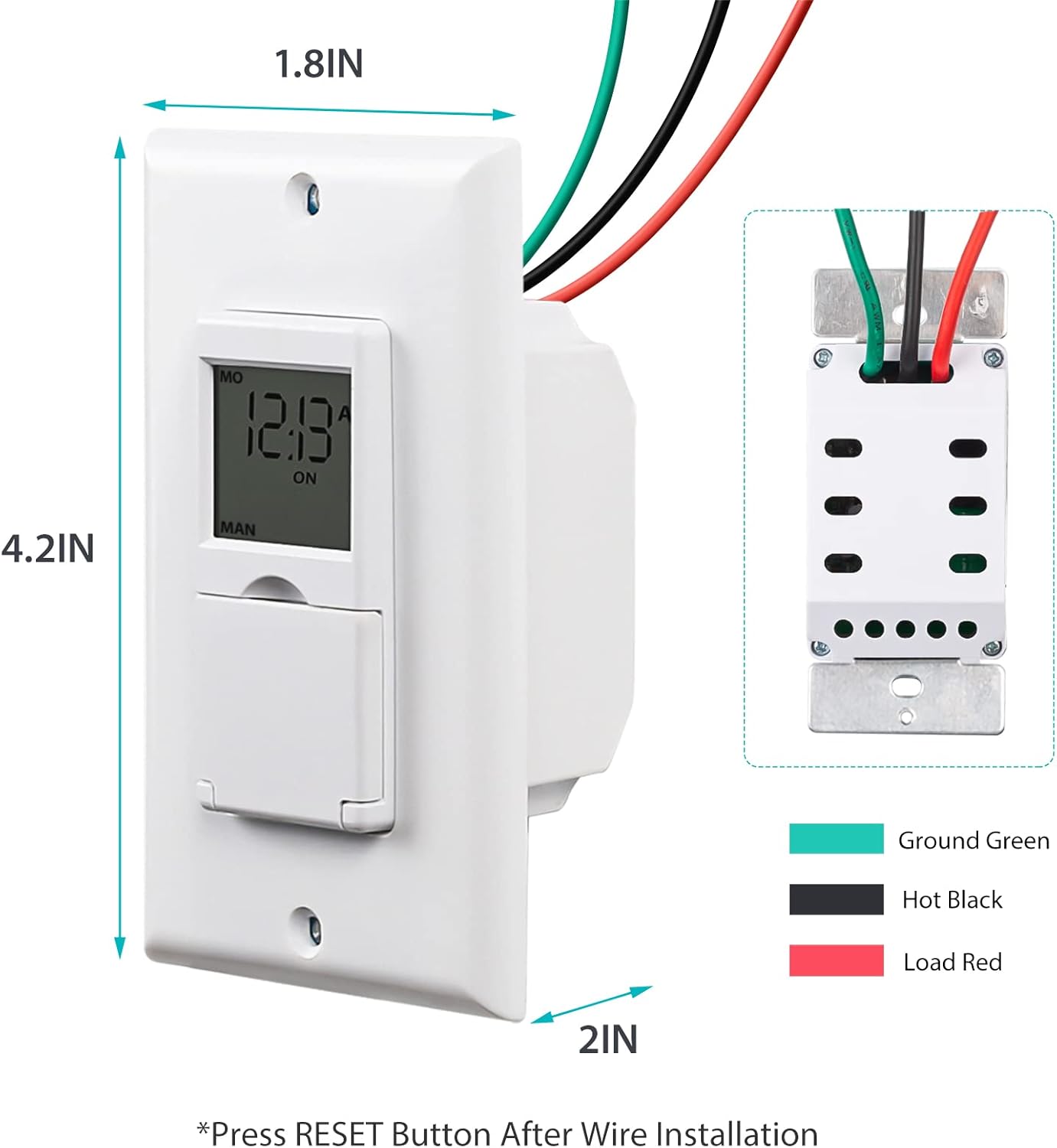 Autochron Programmable Wall Light Switch Timer | Shelly Lighting