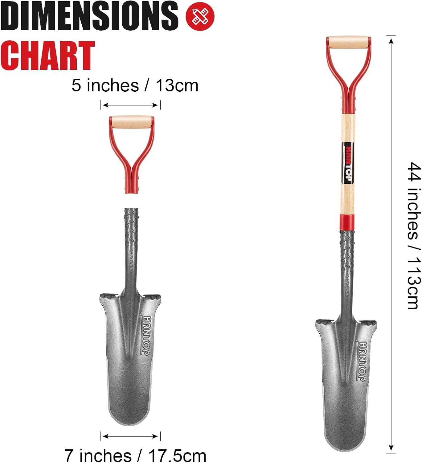 sharp digging spade