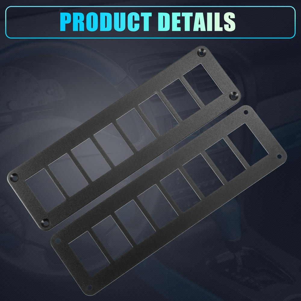Unique Bargains 8 Way Rocker Switch Panel Housing Holder Black ... Unique Bargains 8 Way Rocker Switch Panel Housing Holder Black ...
