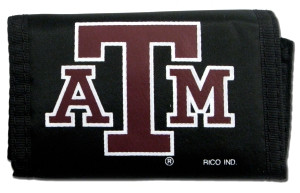 CD Texas A&M Aggies Nylon Trifold Wallet--(Package of 2)