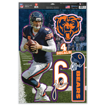 Wincraft Chicago Bears Jay Cutler Decal 11x17 Multi Use