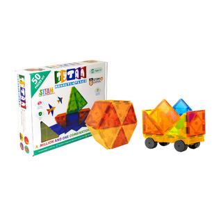 Tytan Magnetic Tiles And Building Blocks STEM Certified Toys 50 Pieces tytan-magnetic-tiles-and-building-blocks-stem-certified-toys-50-pieces