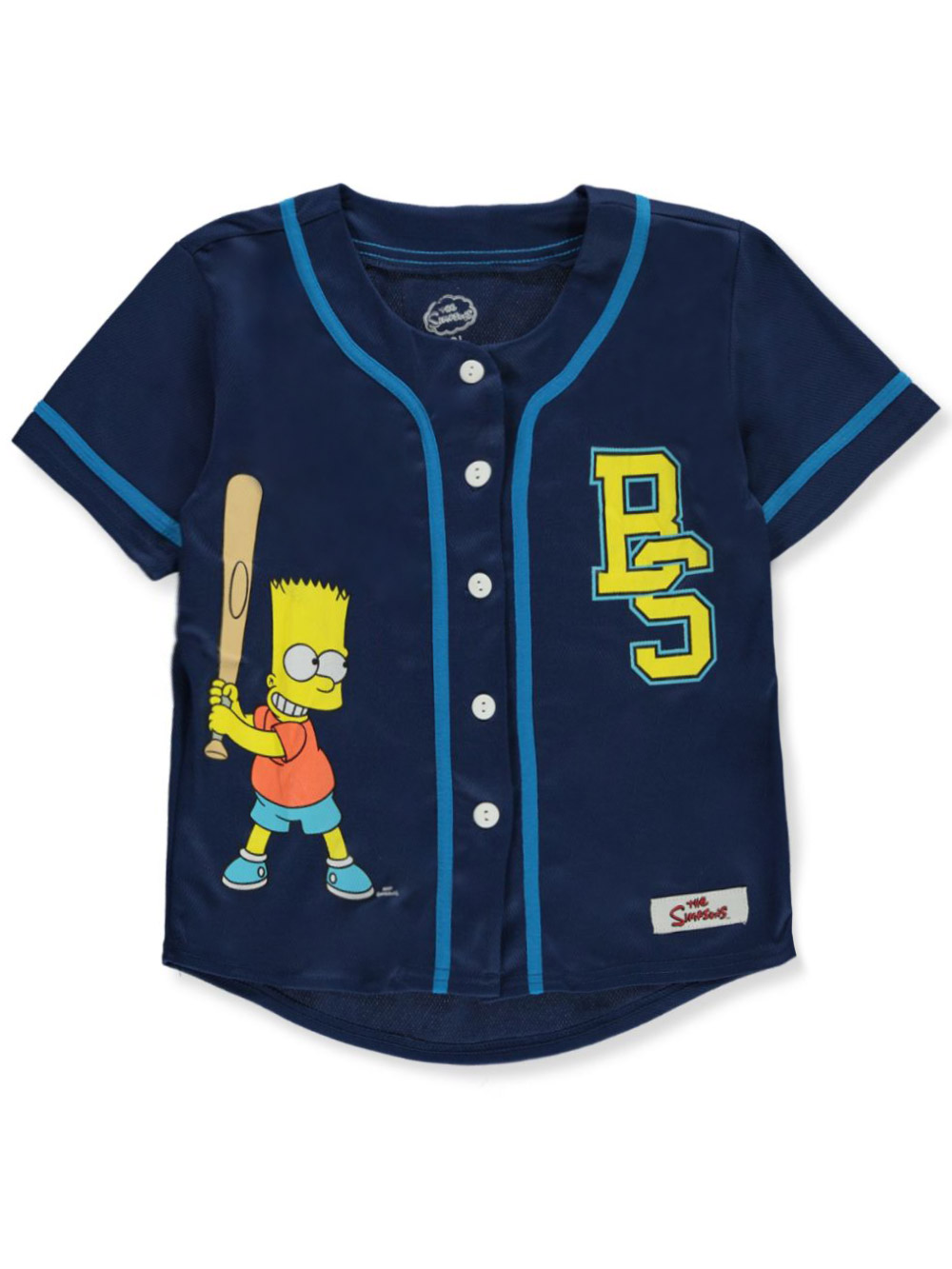 the Simpsons The Simpsons Boys' Graffiti Bart Baseball Jersey T-Shirt