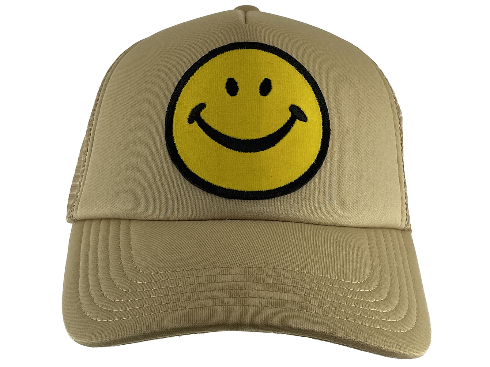 Gravity Threads Smiley Face Adjustable Trucker Hat
