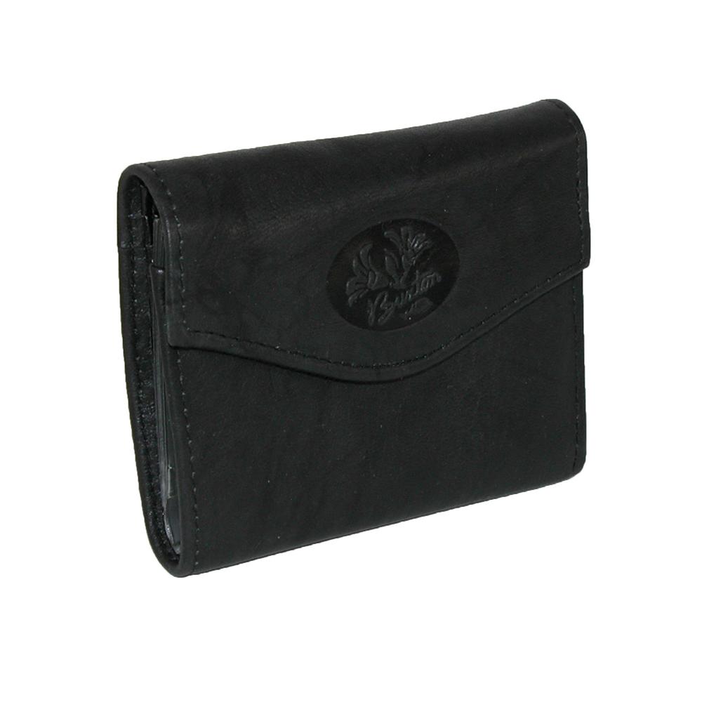Buxton Womens Leather Mini Trifold Wallet With Floral Emboss