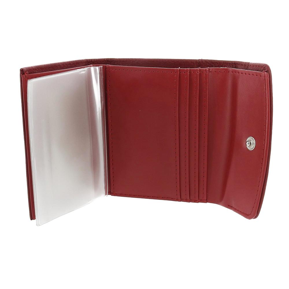 Buxton Womens Leather Mini Tri Fold Wallet