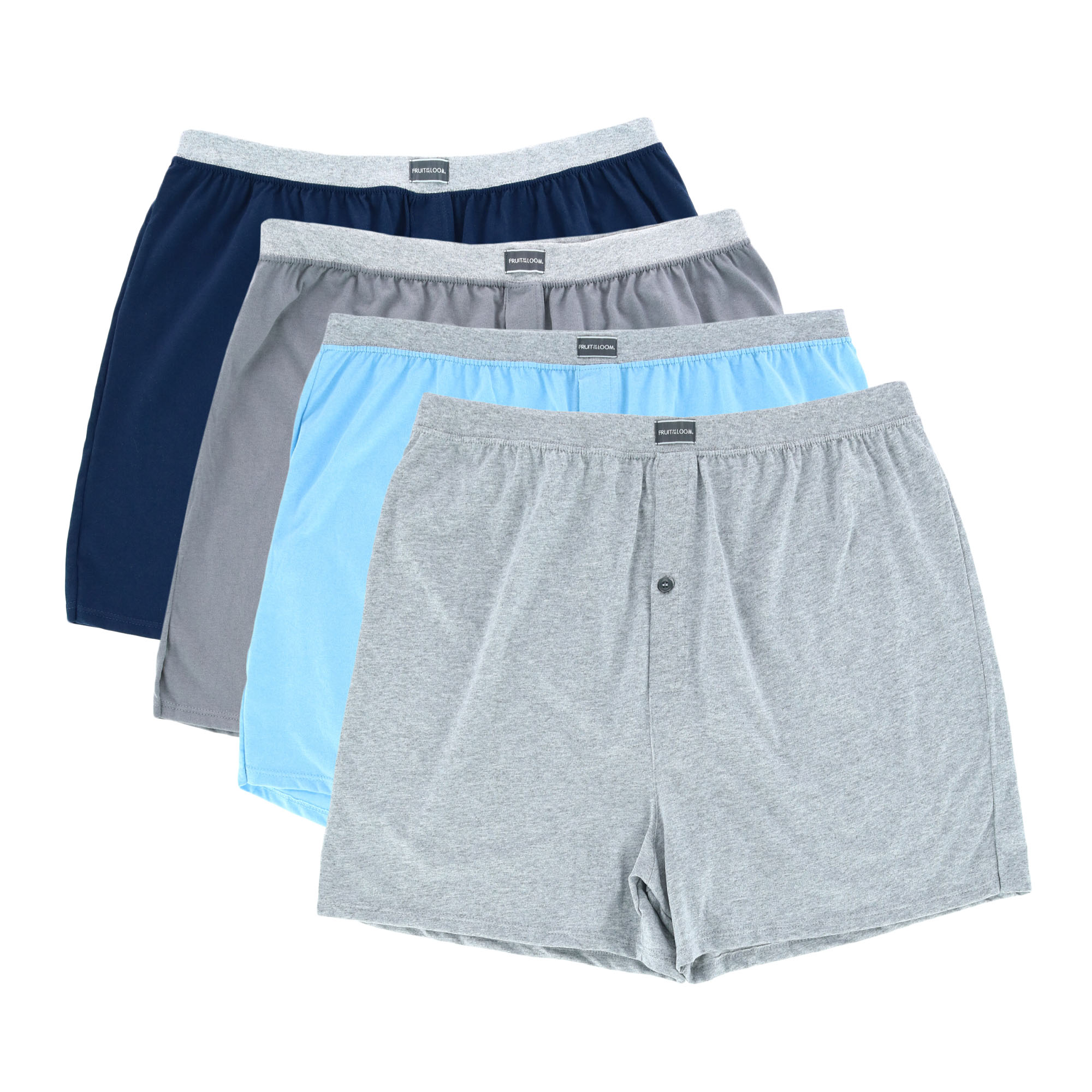 Fruit of the Loom Men's Big and Tall Knit Boxers (4 Pack)