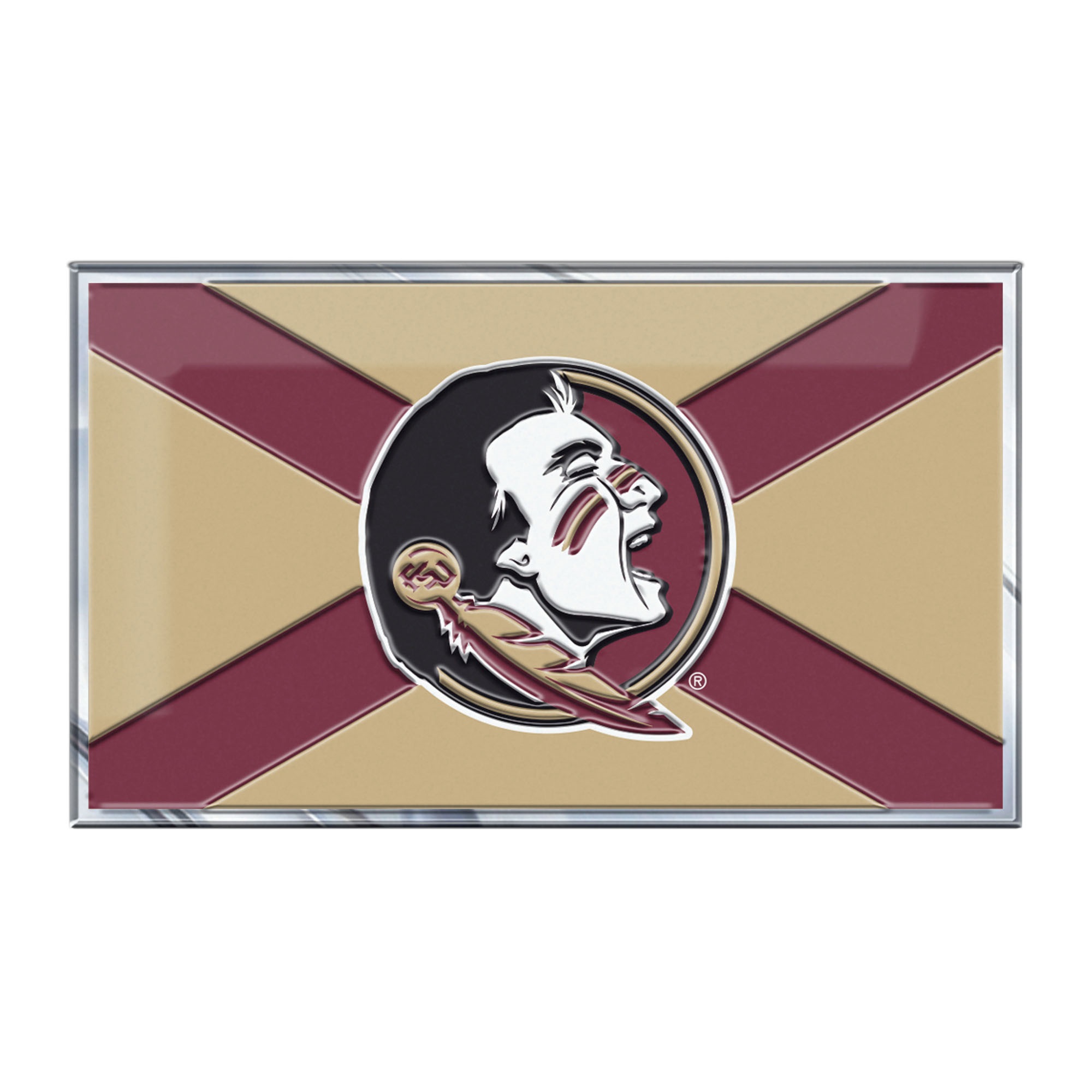 Fanmats, Florida State University Embossed State Flag Emblem
