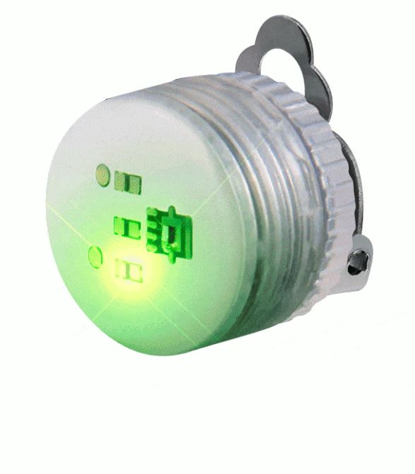 blinkee Rainbow Red Blue Green Flashing Body Light Lapel Pin Earring