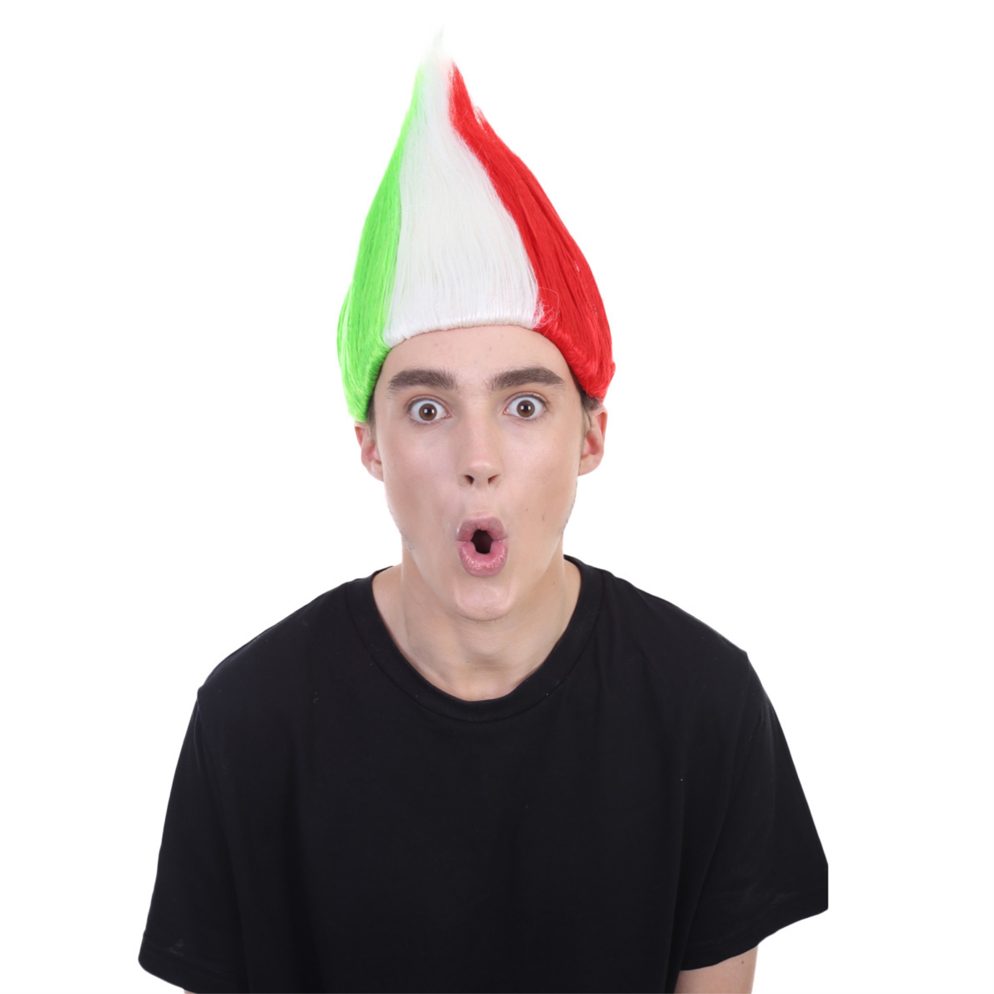 Banana Costumes Italian Flag Troll Wig