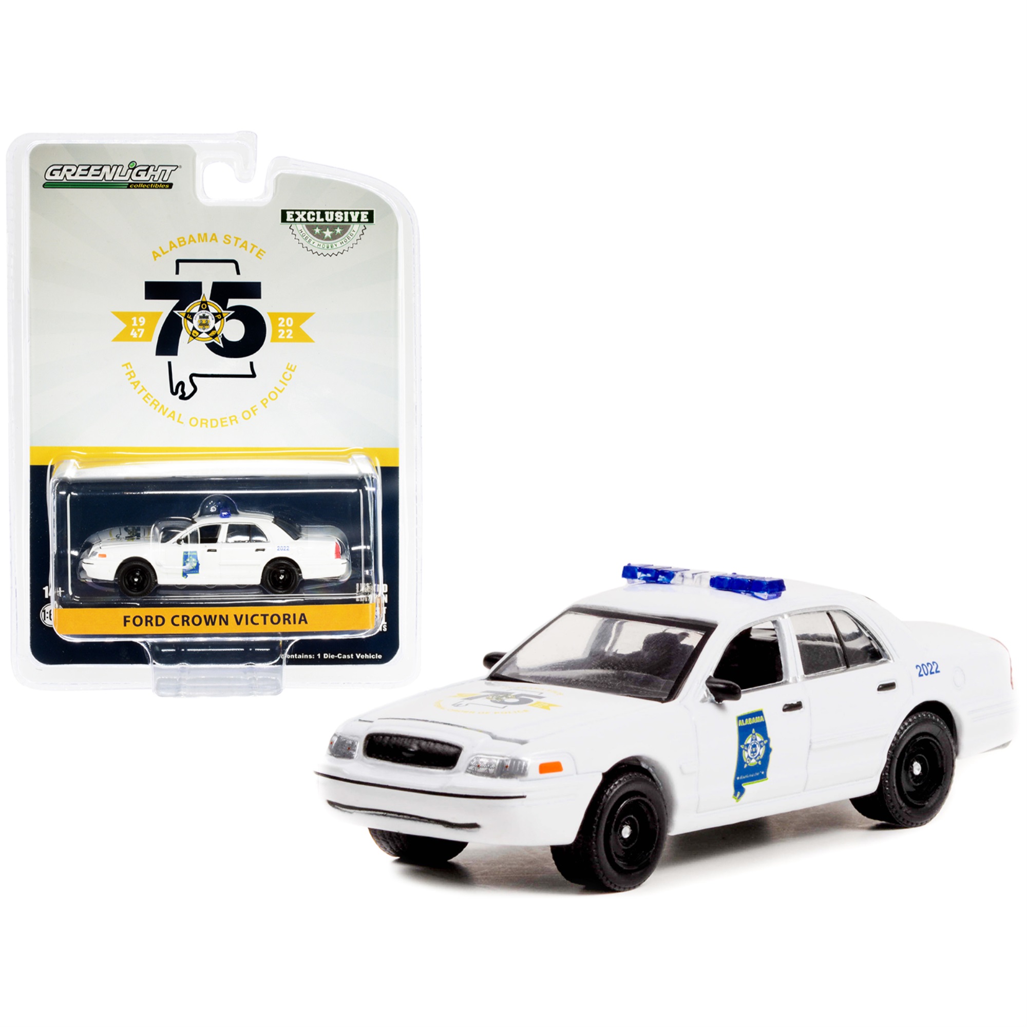 GreenLight Ford Crown Victoria Police Interceptor White Alabama State ...