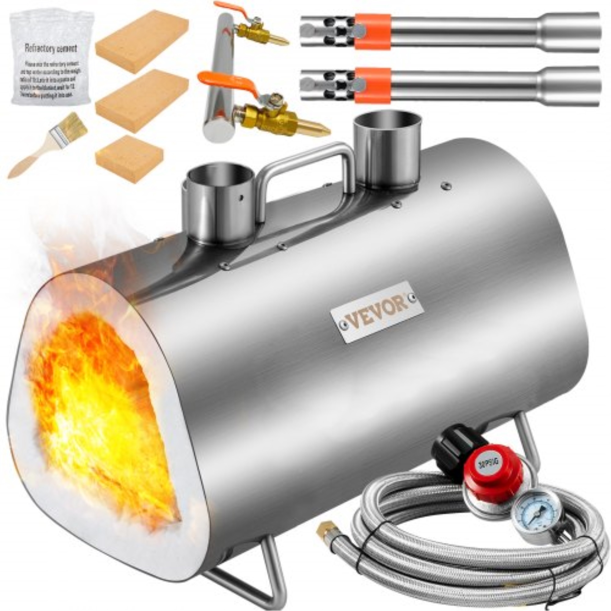 VEVOR Propane Forge Portable, Double Burner Tool and Knife Making ...