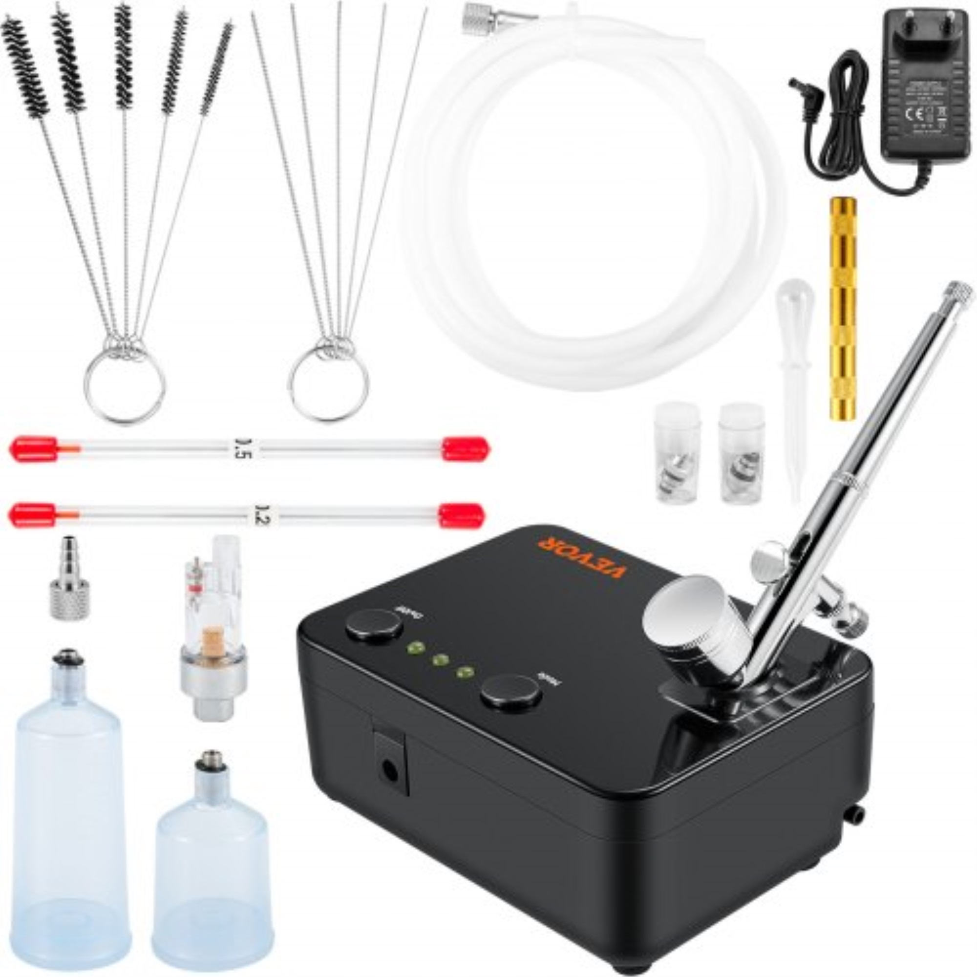 VEVOR Airbrush Kit, Portable Airbrush Set with Compressor, Airbrushing ...