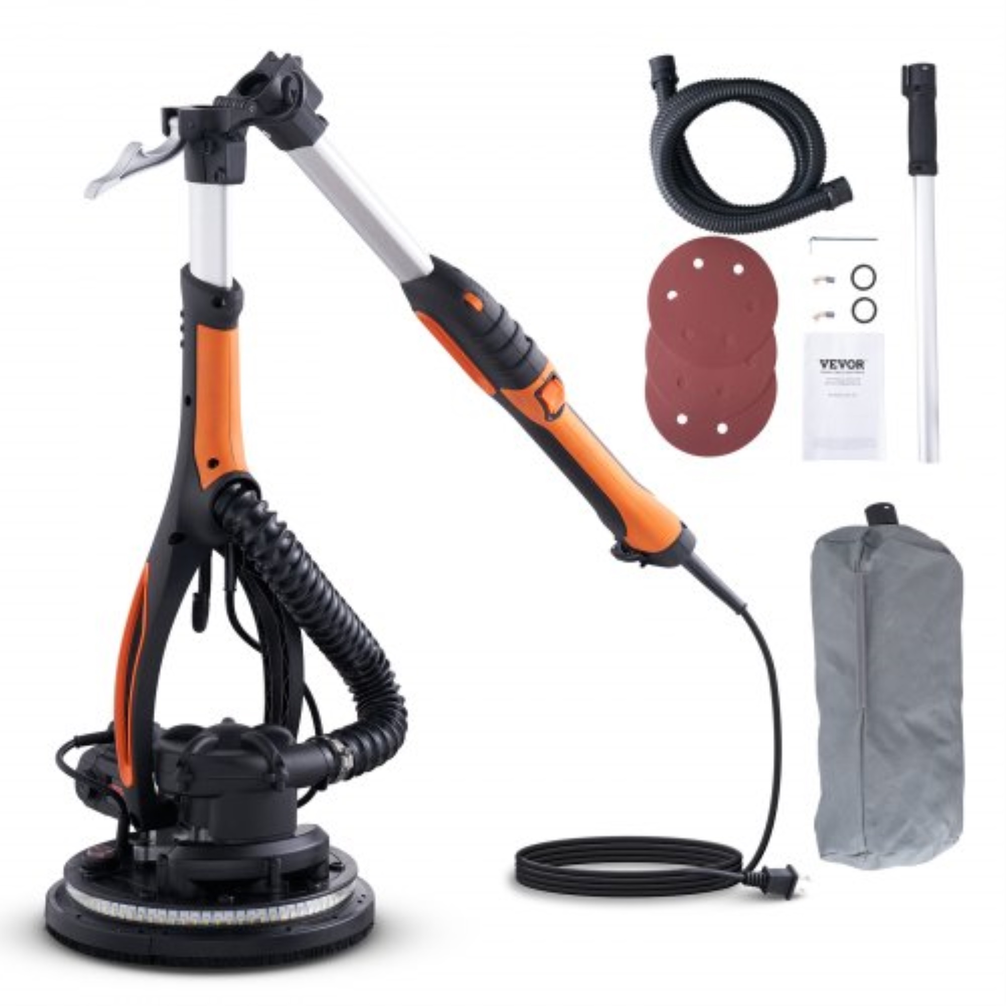 VEVOR Drywall Sander 900W Brush Motor 800-1800RPM Variable Speed & Self ...