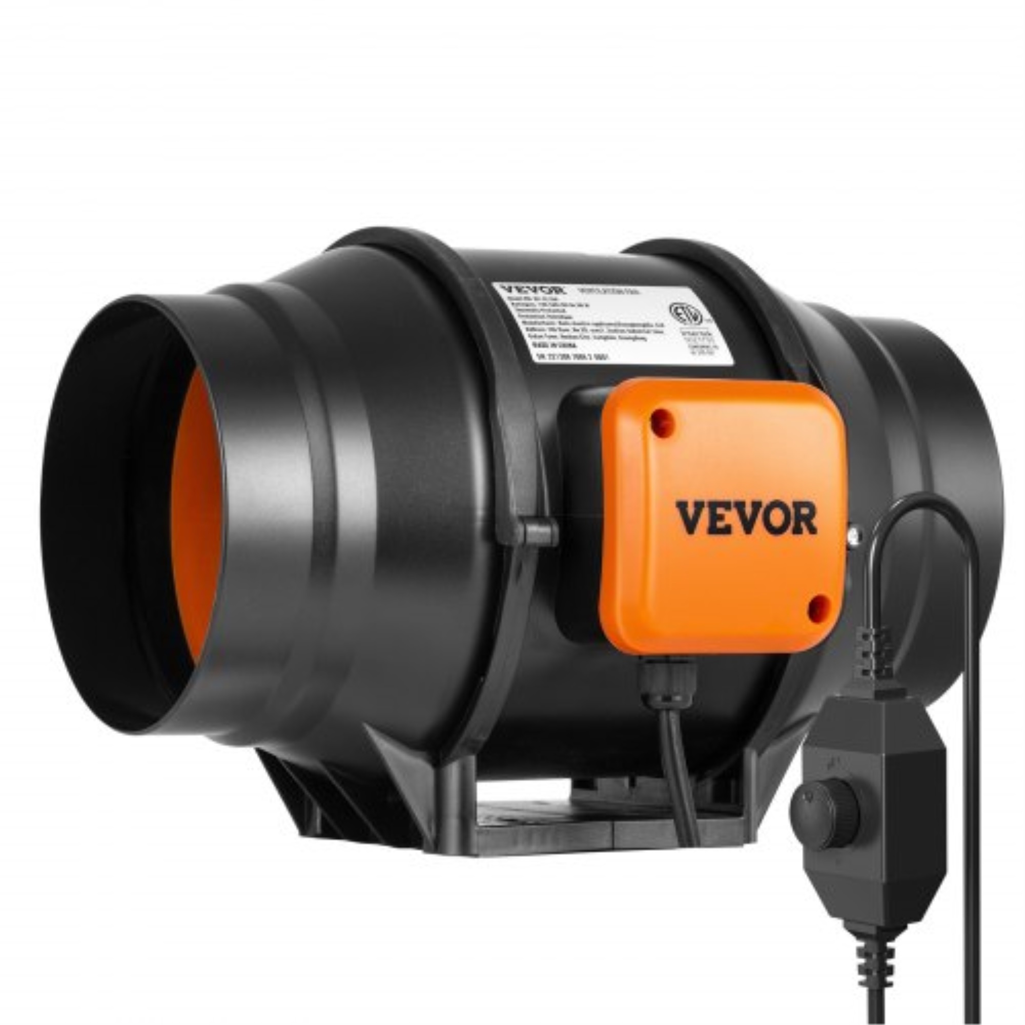 VEVOR 6 Inch Inline Duct Fan HVAC Exhaust Blower Kit AC Variable Speed ...