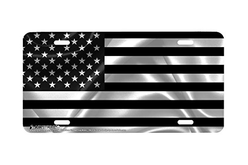 Airstrike Black American Flag License Plate Patriotic Front License ...
