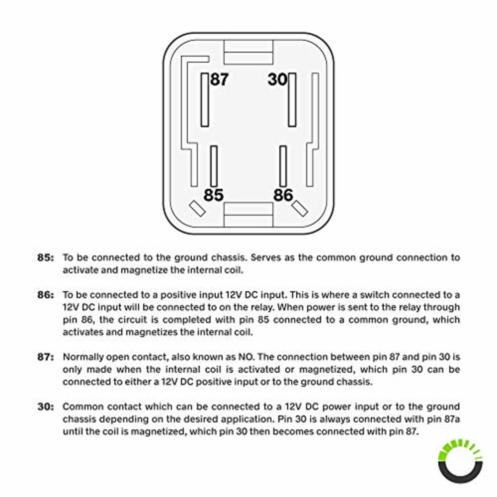 ONLINE LED STORE RTT7121A 12V 40A 4 Pin Relay Direct Replacement online-led-store-rtt7121a-12v-40a-4-pin-relay-direct-replacement