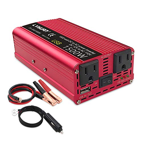 IpowerBingo 700W Car Power Inverter 12V DC to 110V AC with 2 AC Charge ...