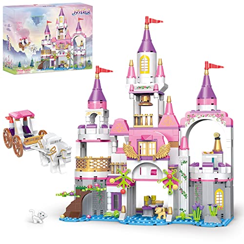 BRICK STORY Dream Girls Castle Building Sets 516 Pcs Princess Castle ...