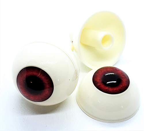 Dead Head Props Pair of Realistic Life size Human/Zombie Acrylic Eyes ...