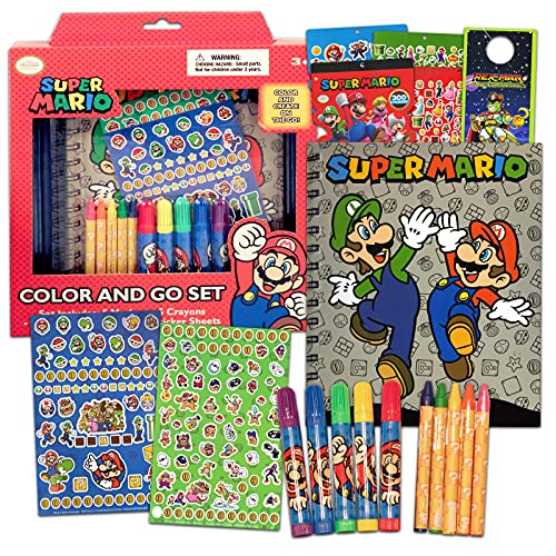 Nintendo Store Super Mario Sketchbook Set for Kids, Toddlers ~ 3 Pc ...