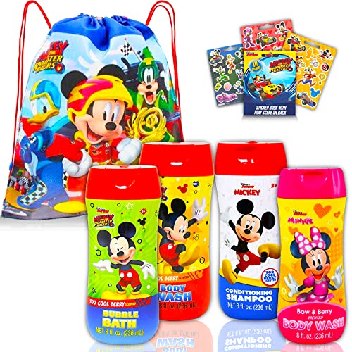 Disney Bundle Mickey and Minnie Mouse Bathroom Set for Kids, Toddlers 6 ...