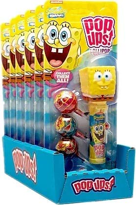 Flix Candy Flix candy POP UPS SpongeBob character Lollipop Blister ...