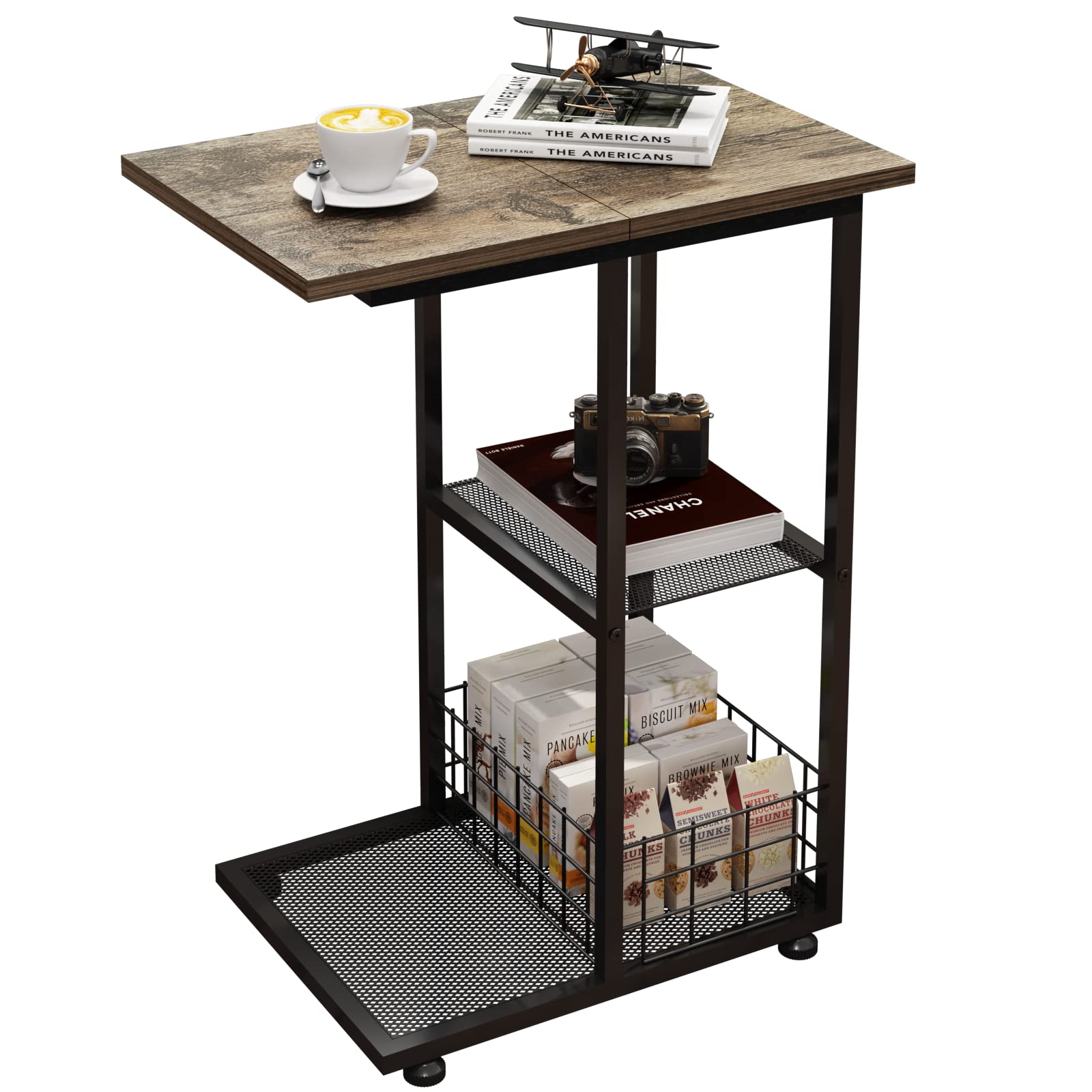 Nongshim NONgSHIM Snack Side Table c Shaped Table End Table with ...