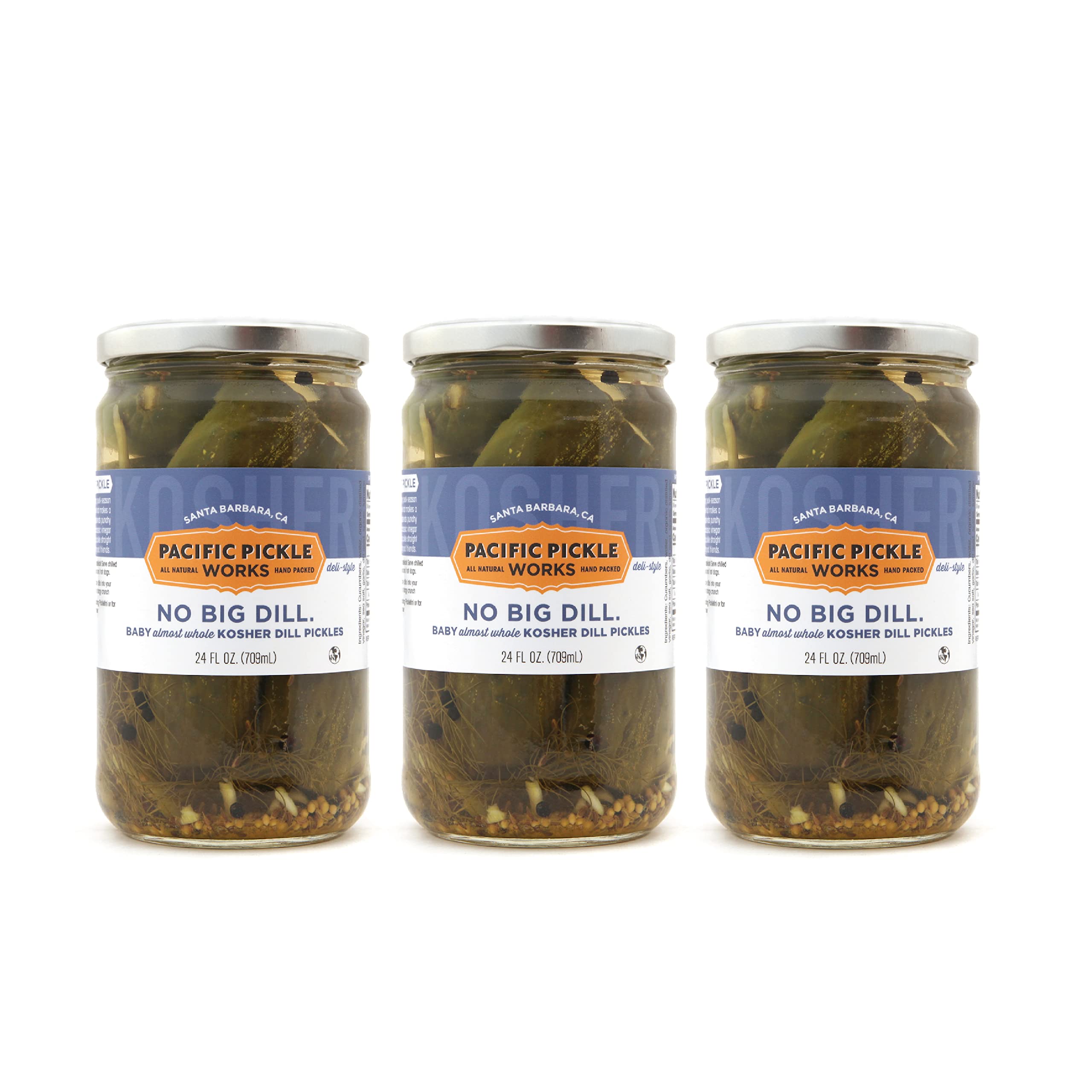 Pacific Pickle Works No Big Dill - classic Deli-Style Kosher Baby Dill ...
