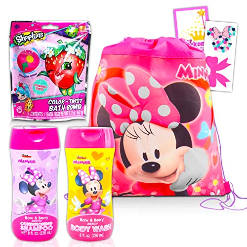 Disney Bundle Minnie Mouse Bathroom Set for Kids, Toddlers ~ 5 Pc ...
