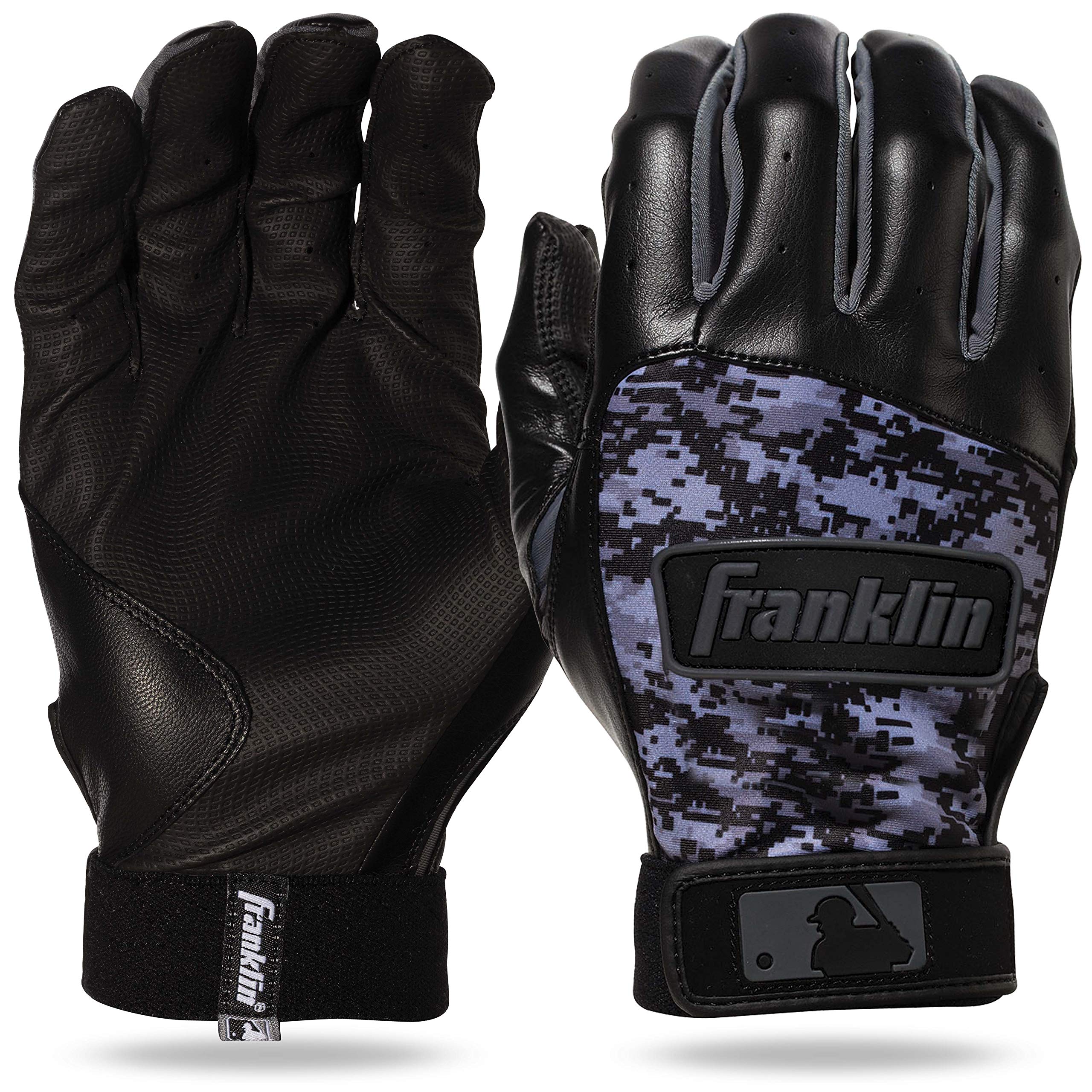 Franklin Sports Mlb Digitek Baseball Batting Gloves - Blackblack Digi ...