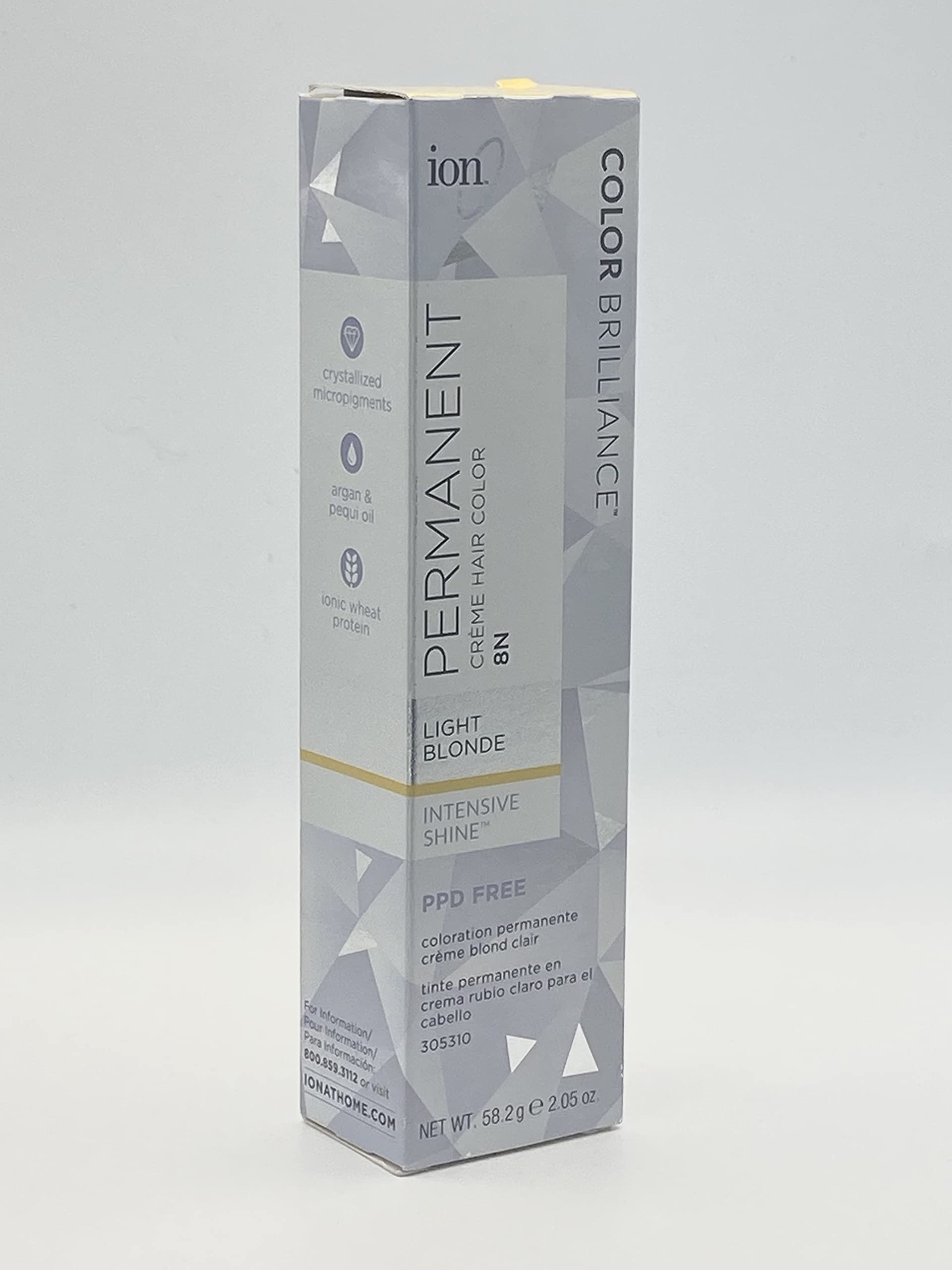 Ion 8N Light Blonde Permanent Creme Hair Color 8N Light Blonde