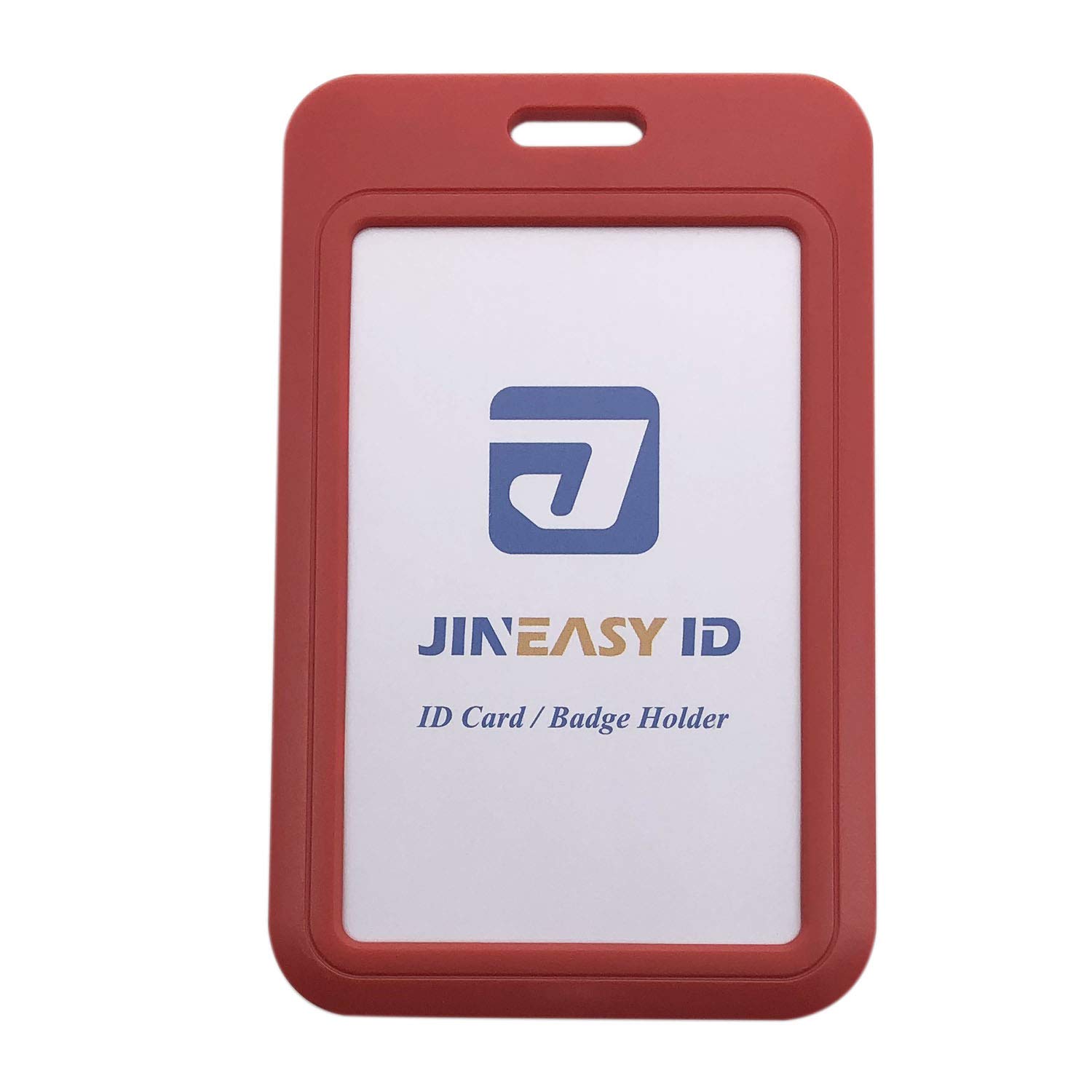 Jineasy Id Hard Plastic Vertical Id Badge Holder Heavy Duty Id Card ...