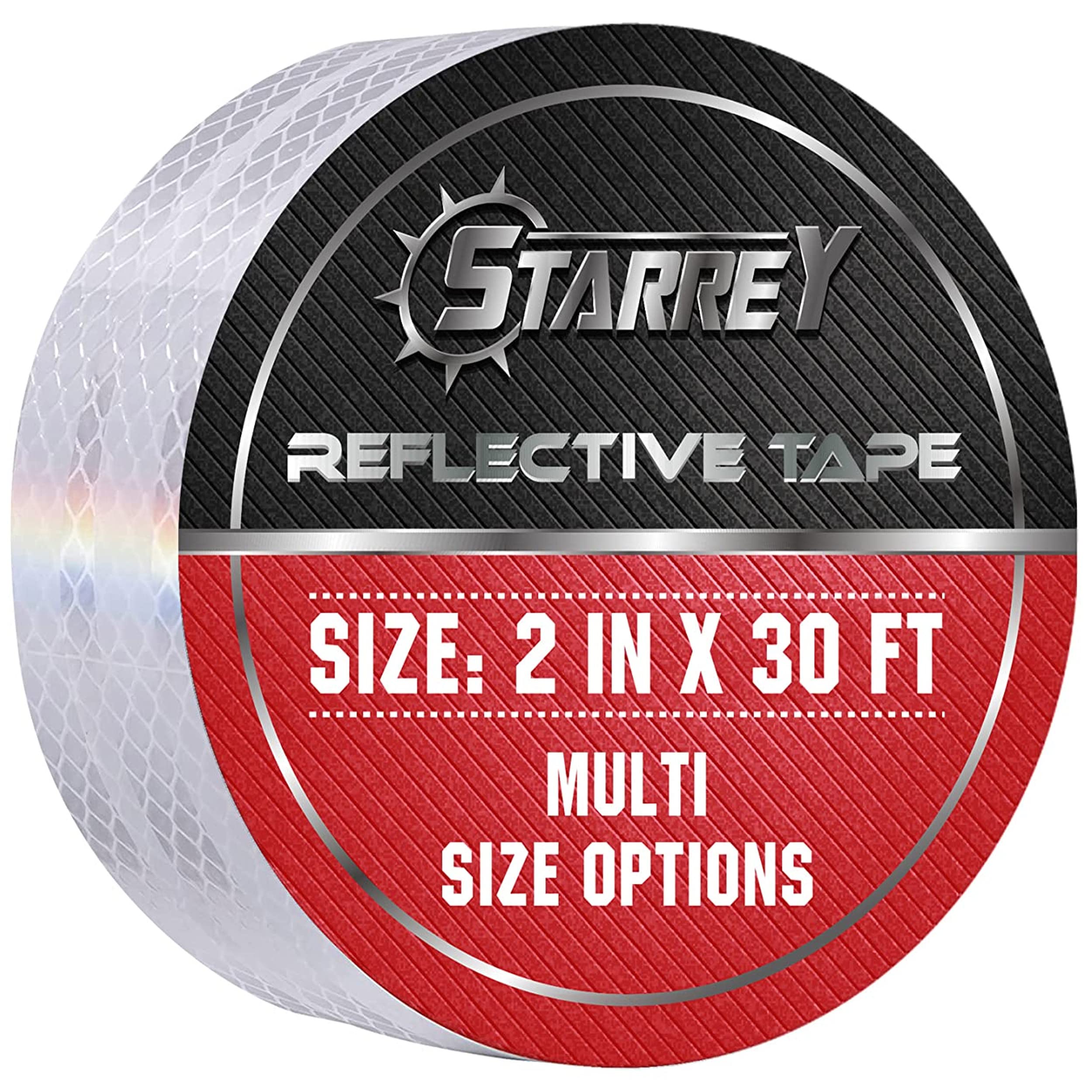 STARREY Reflective Tape 2 inch Wide 30 FT Long DOT-C2 High Intensity ...