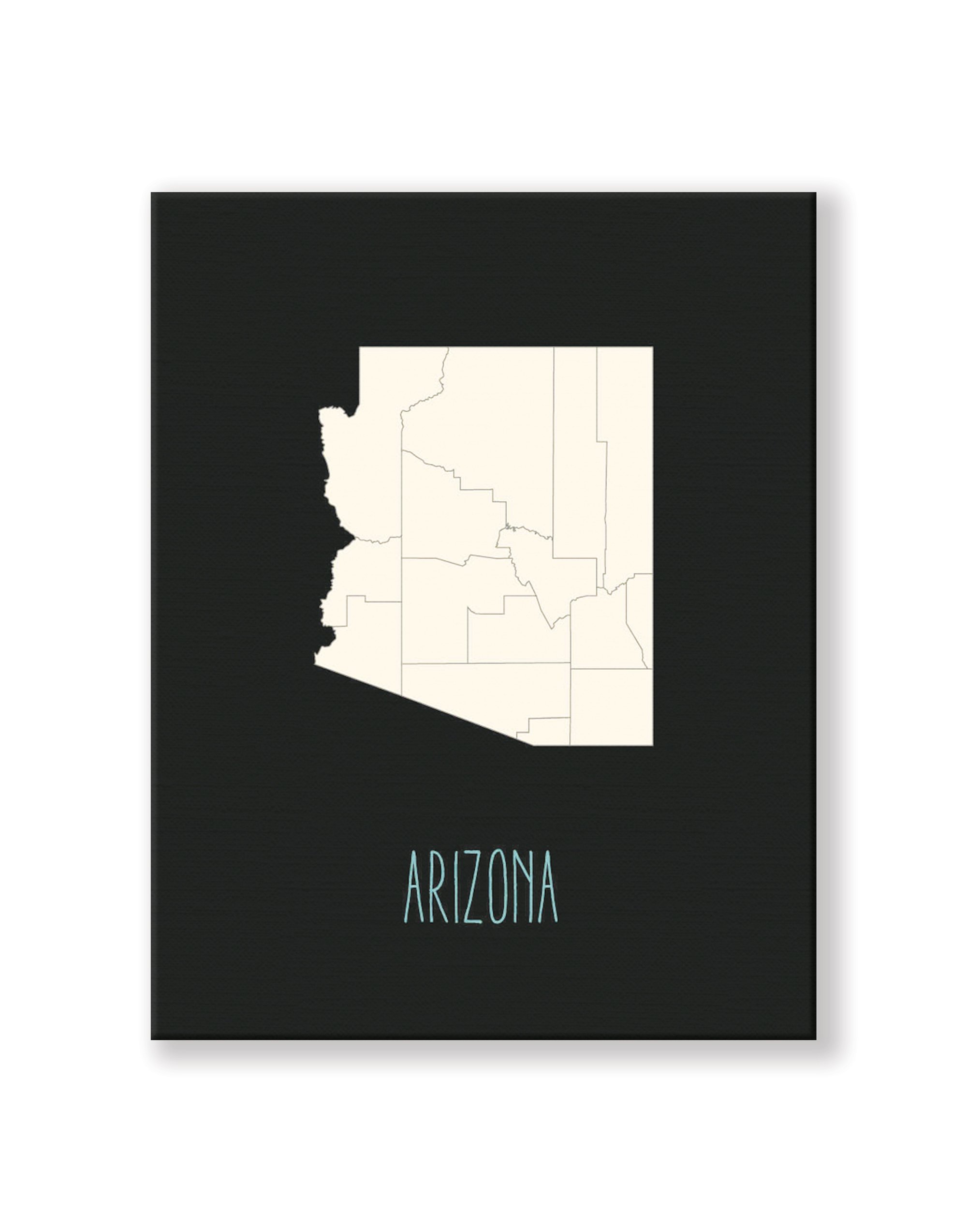 Kindred Sol Collecti Map of Arizona- Arizona State Minimalist Map ...