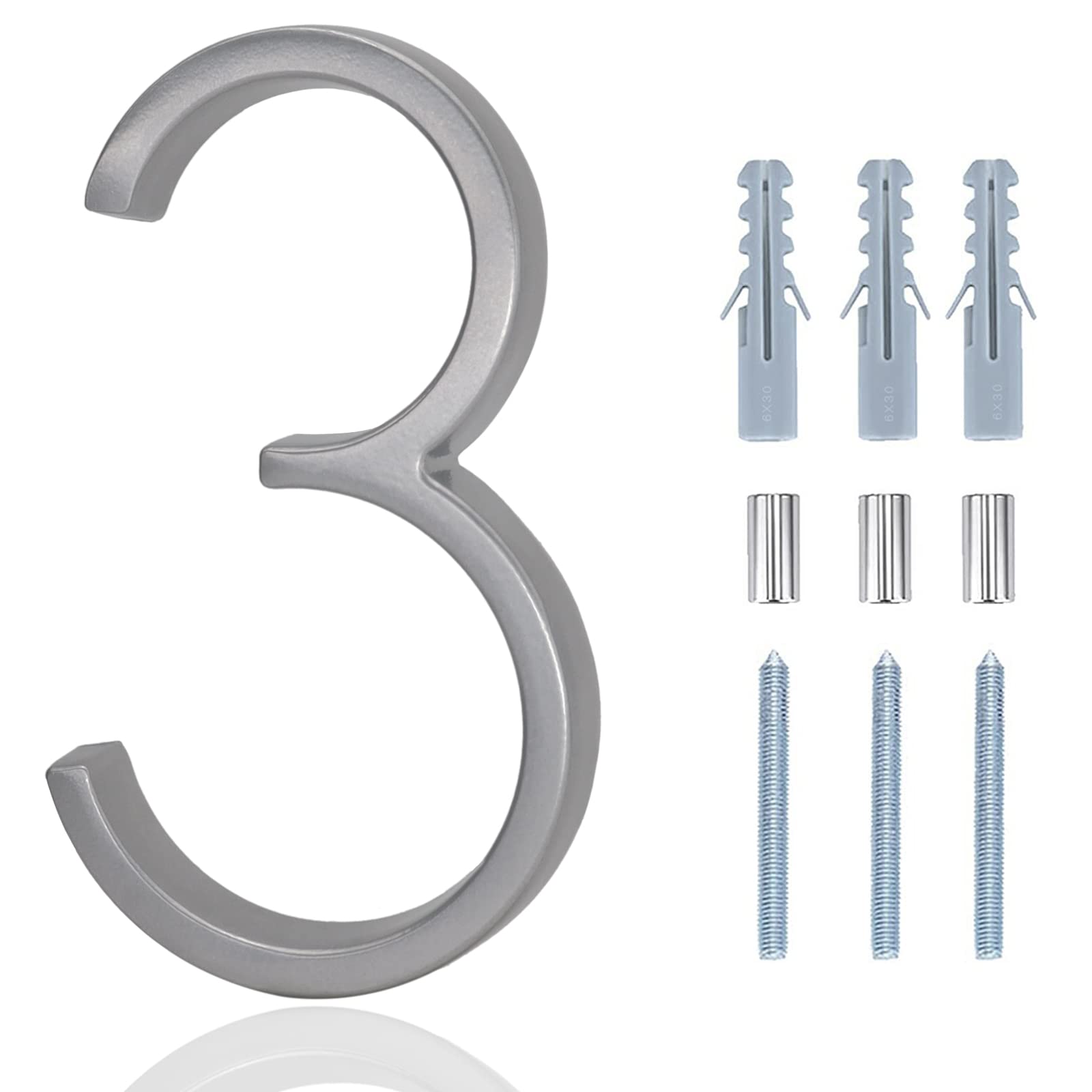 Reavor Shadow House Address Number, 5 Inch Modern House Numbers, DIY ...