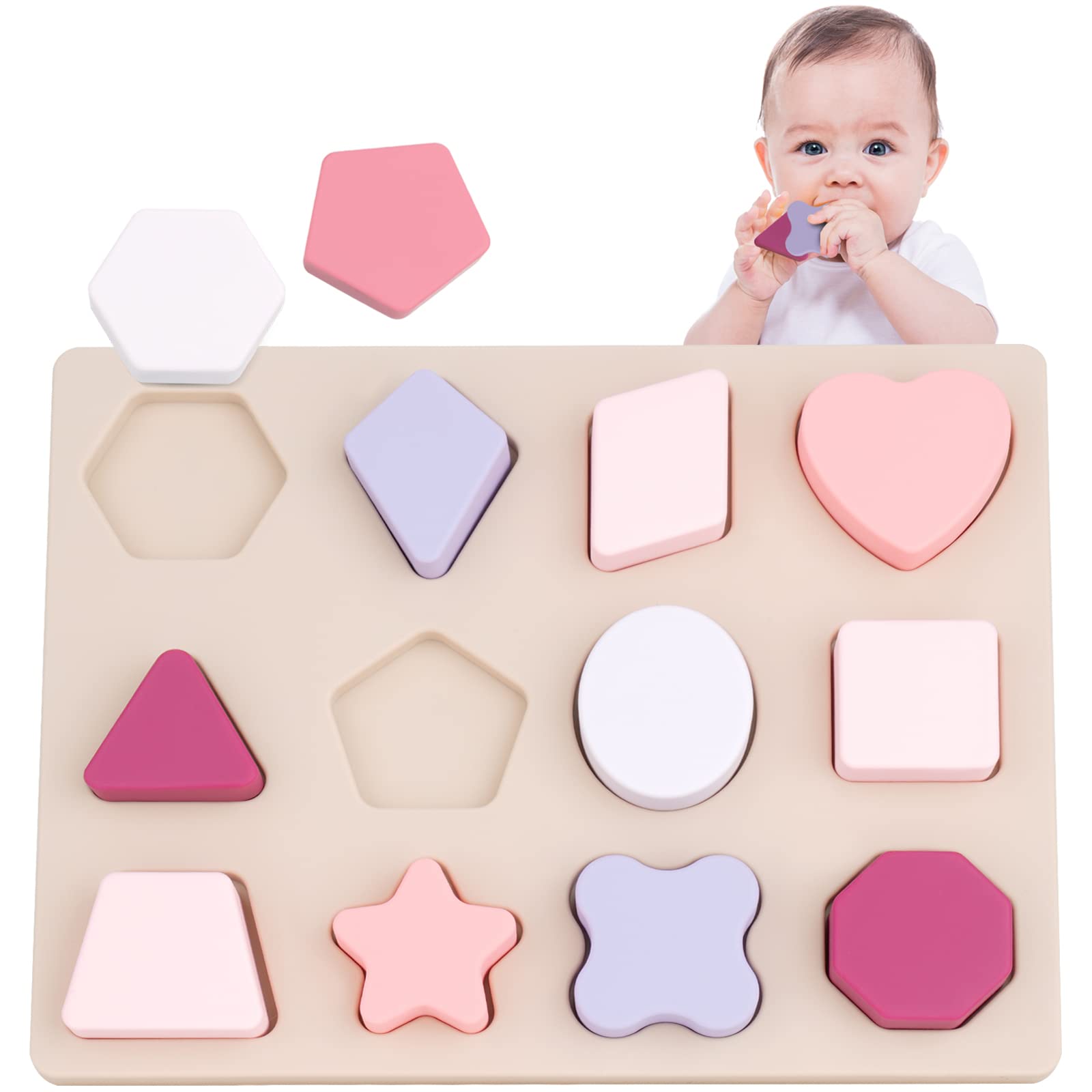 BIGFOREST Baby Shape Sorter Toys, Shape Sorting Toys For Toddlers ...