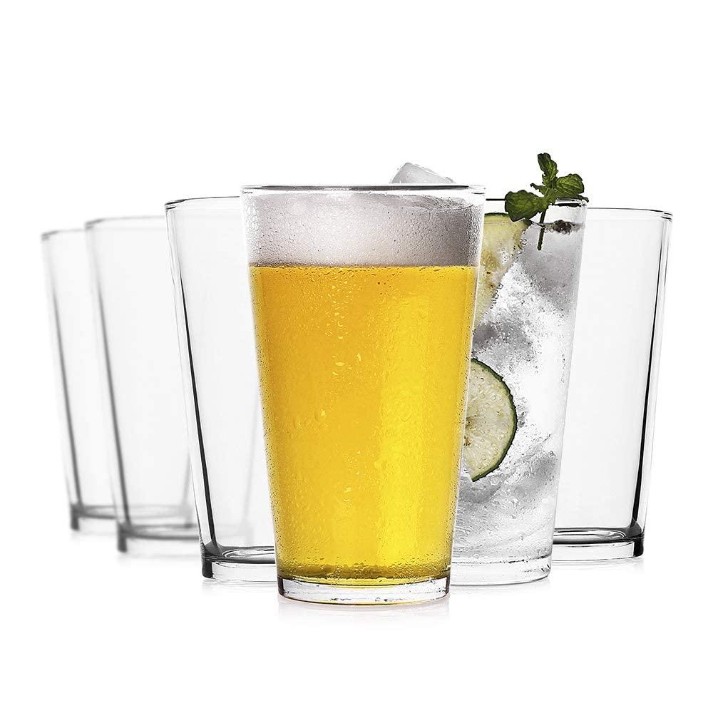 Luxu Classic Beer Pint Glasses16 Ozpremium Pub Beer Glasses With
