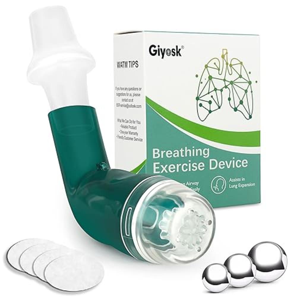 Giyosk Breathing Exercise Device For Lungs Mucus Removal Device For