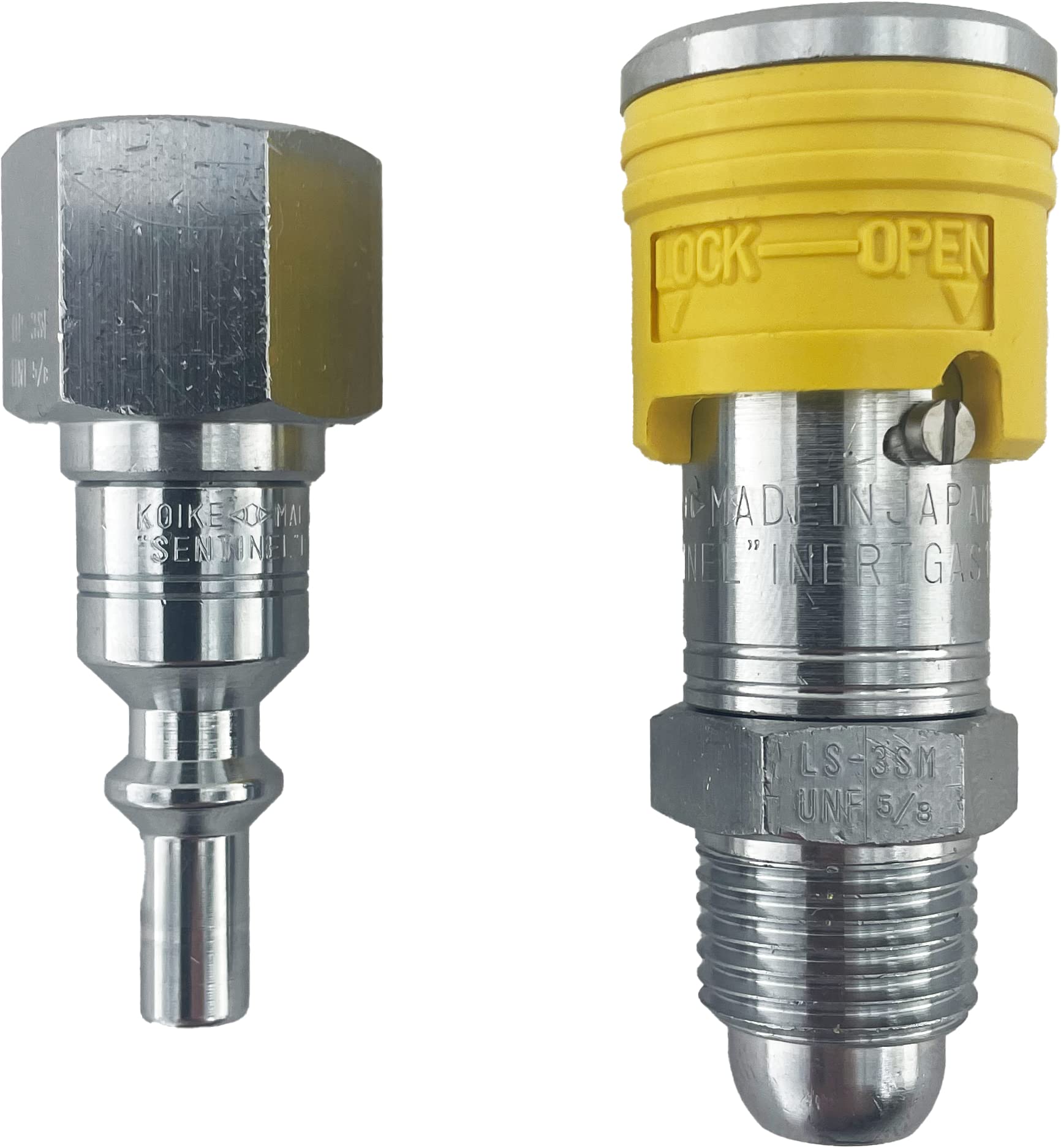 Koike Aronson Koike global Sentinel Inert couplers, Regulator to Hose ...