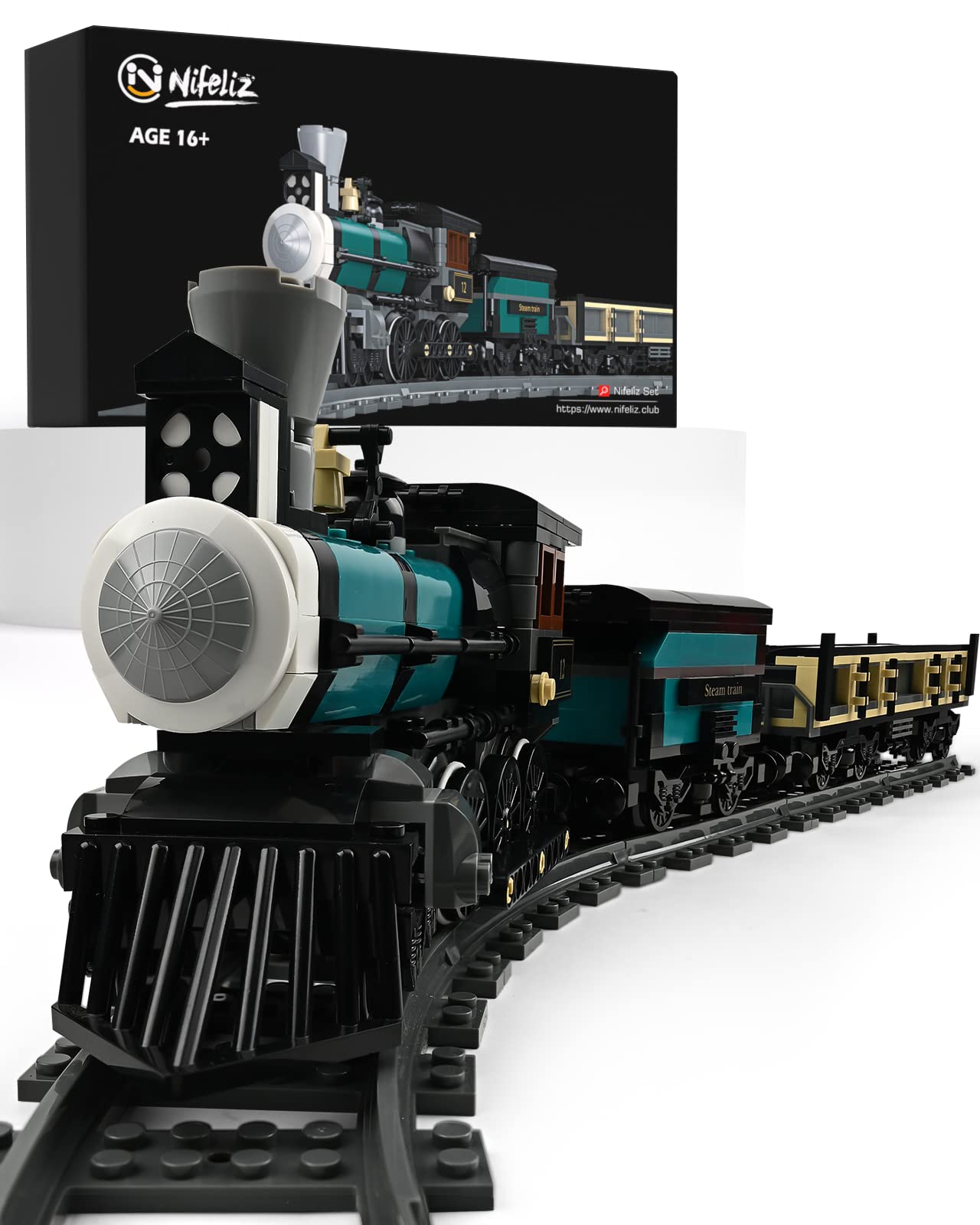 Nifeliz TH10 Steam Train Building Kit and Engineering Toy, Collectible ...