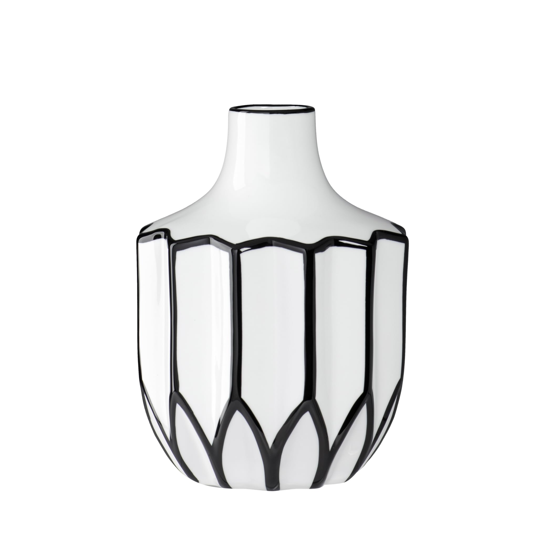 Torre & Tagus 9 Tall Classic Black and White Vase by Torre Tagus ...
