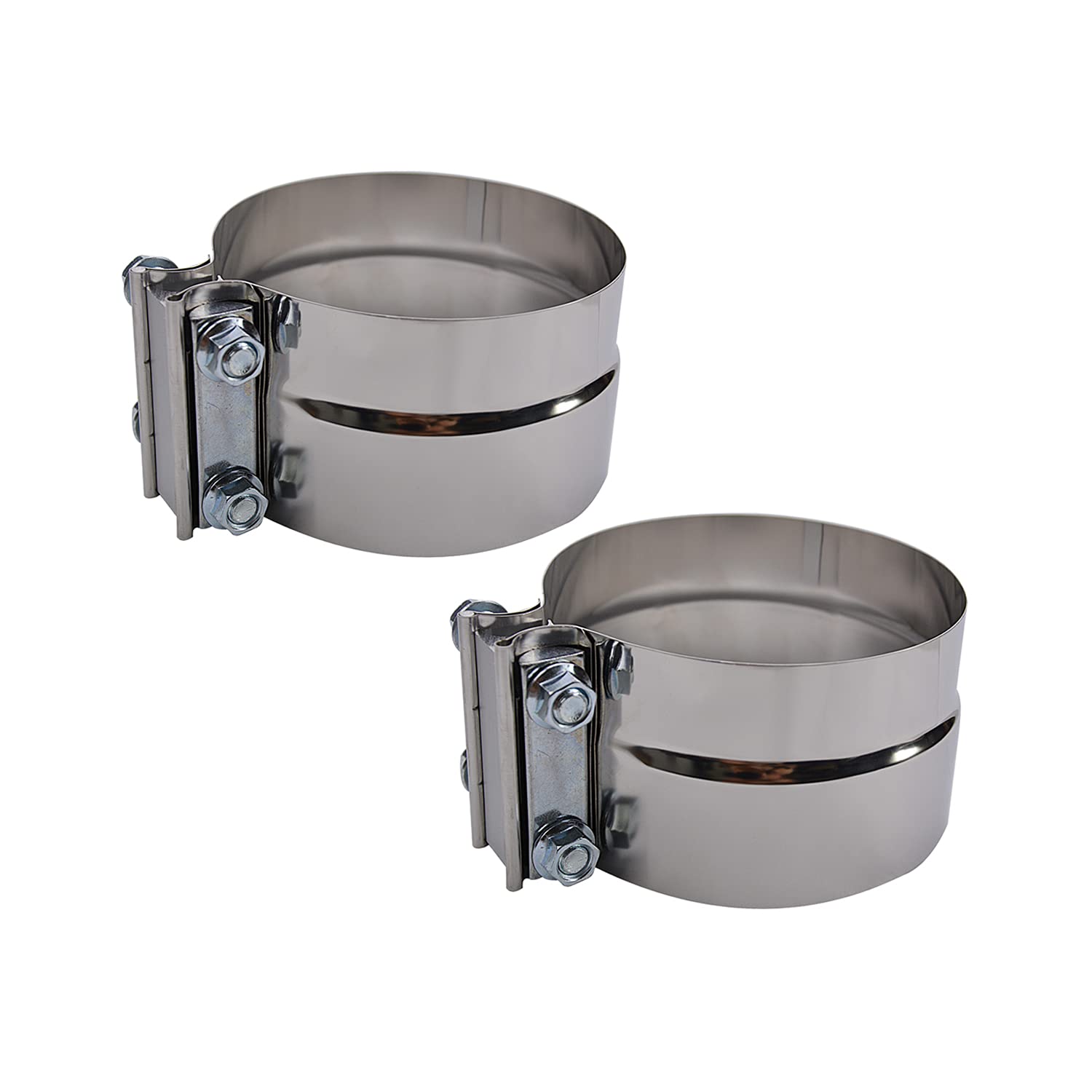 Roadformer 4 inch Exhaust clamp Lap Joint Exhaust Band clamps Preformed ...