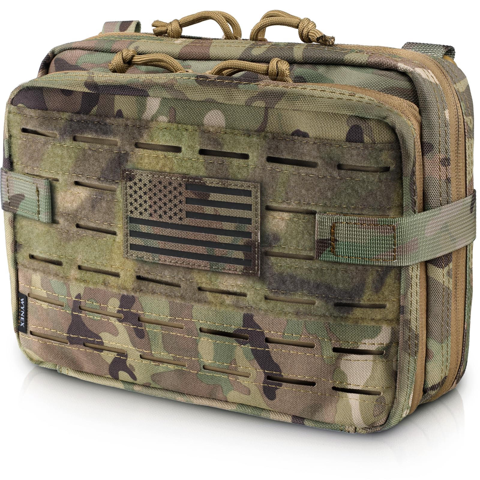 WYNEX Nylon Tactical Molle Admin Pouch of Laser Cut Design Utility ...
