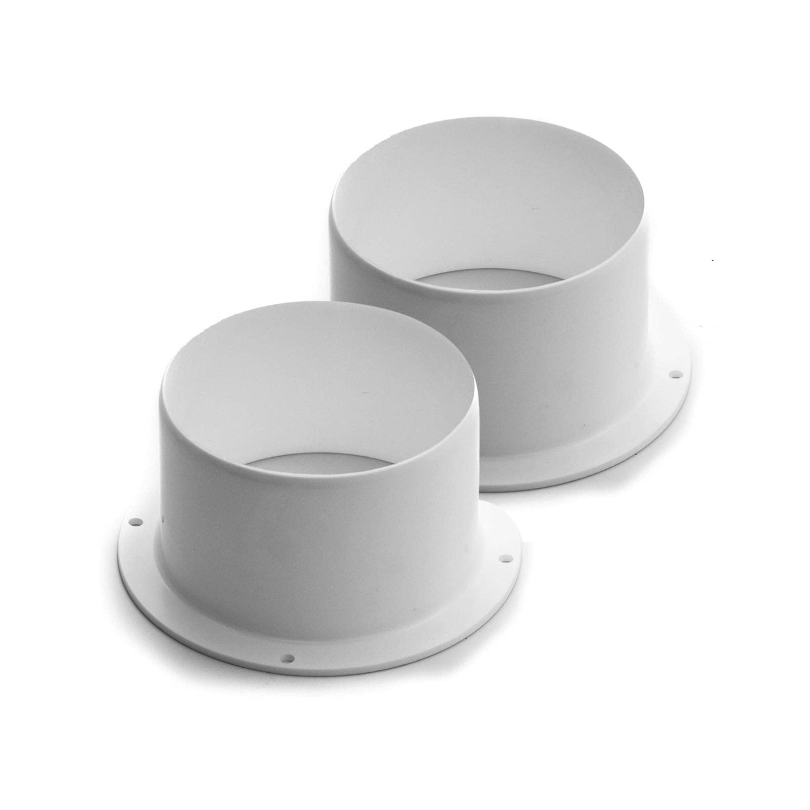 Vent Systems 5 inch Pack of 2 Air Vent Duct Connector Flange Straight ...