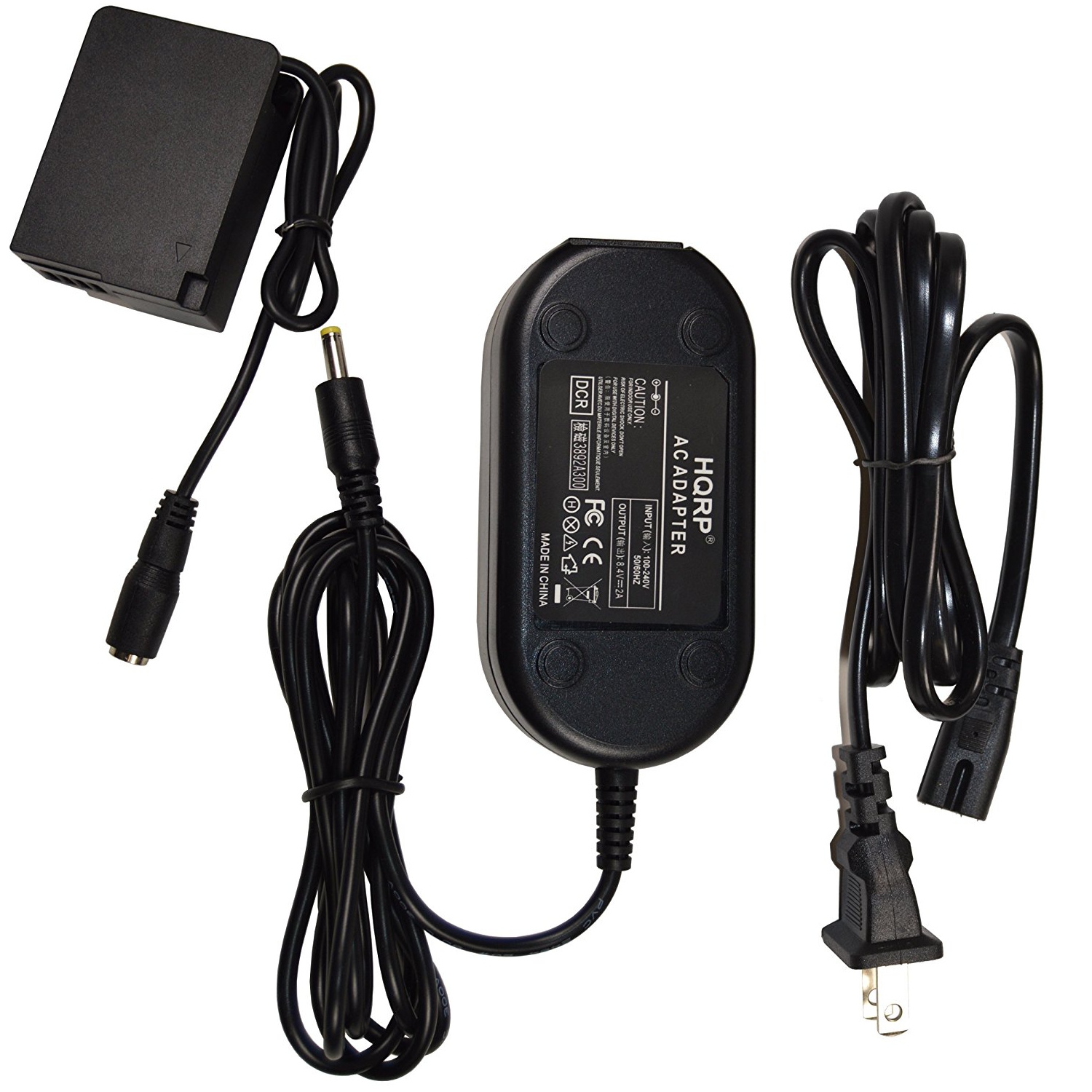 HQRP Kit AC Power Adapter and DC Coupler for Panasonic Lumix DMC-G7 DMC ...