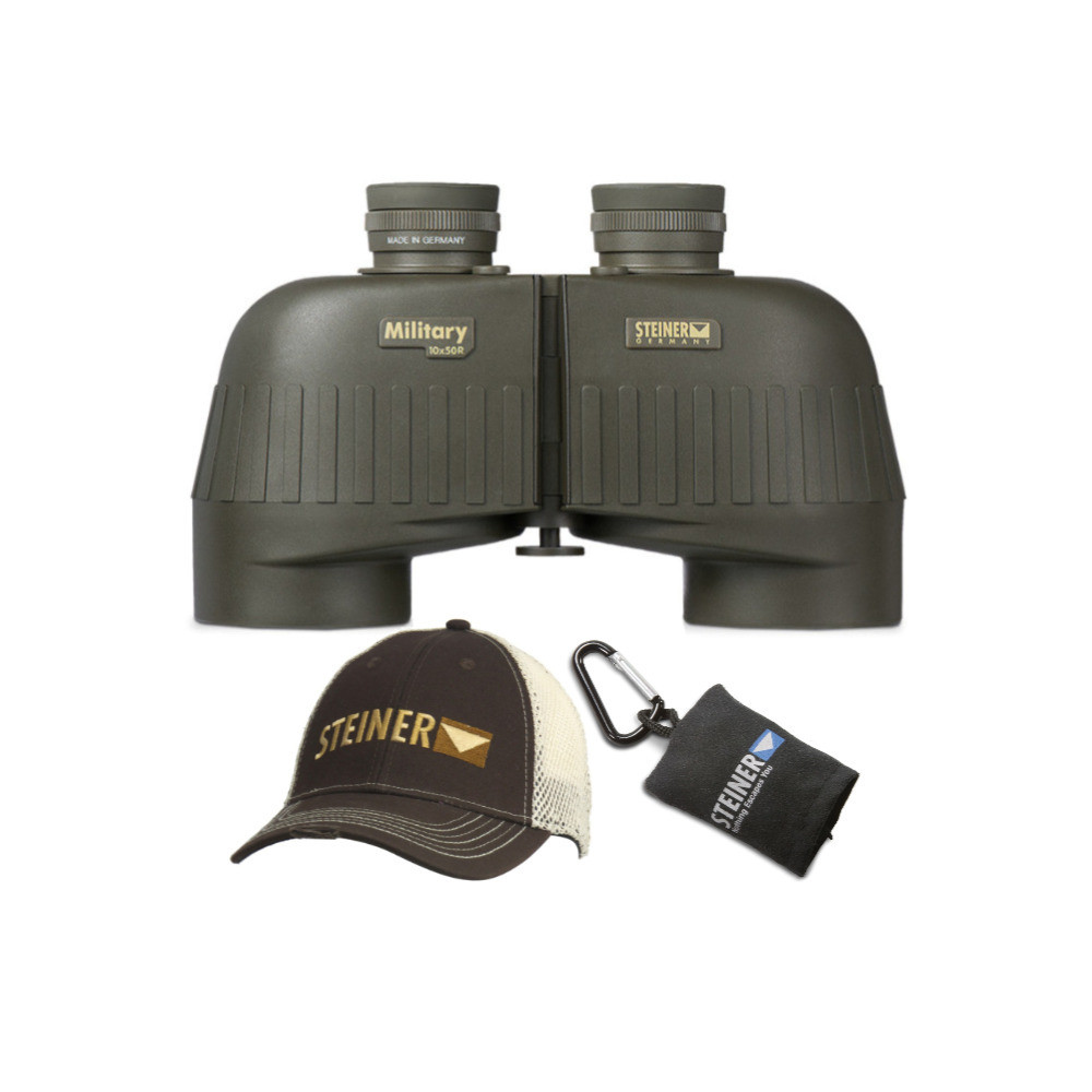 Steiner Optics 10x50 Military M1050r (SUMR) Binoculars with Cap and ...
