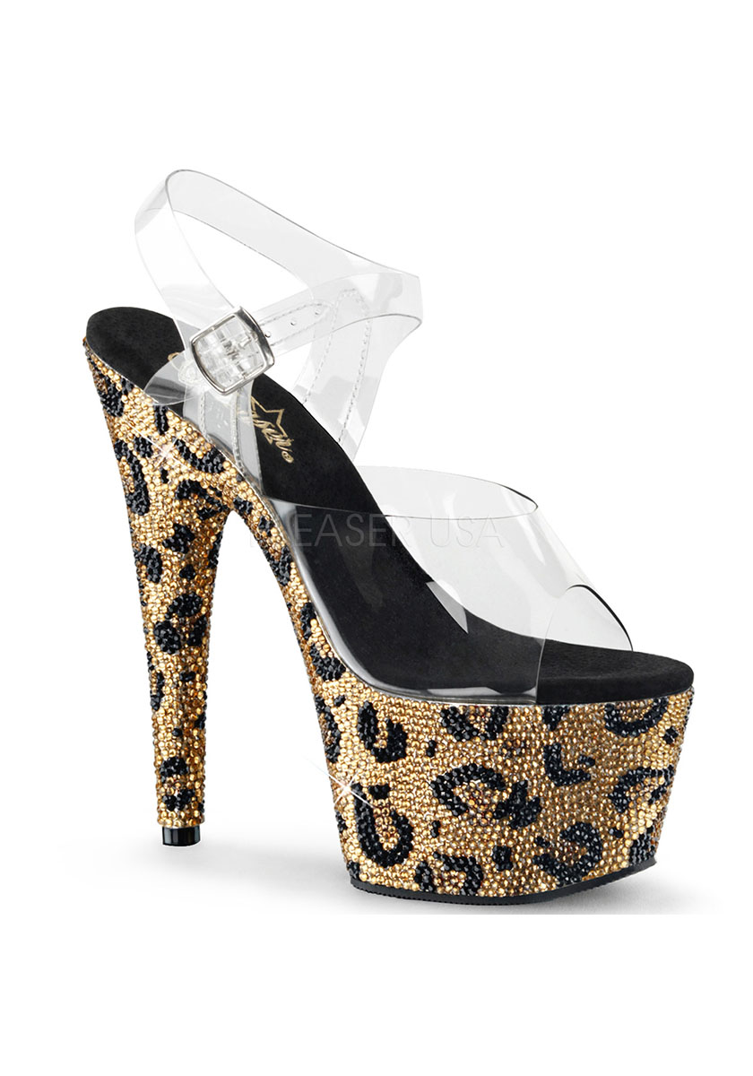 pattern platform heels